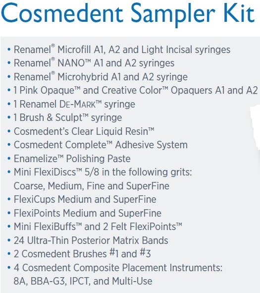 Cosmedent Sampler Kit